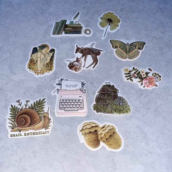 Design | 1pc Cottagecore Sticker Pack Stickers Travel Vintage Soft ...